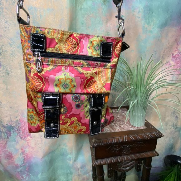 Bags | Colorfull Crossover Handbag W A Lot Pockets | Poshmark